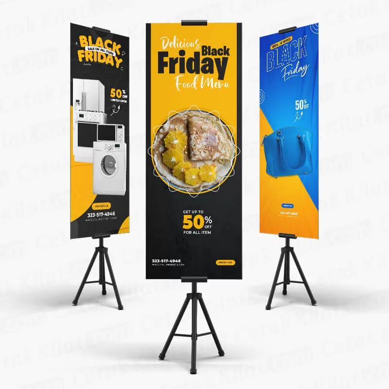 ⭐ Price Drop! | Standing Banner - 6 Feet PVC, Custom Design & Printing ...